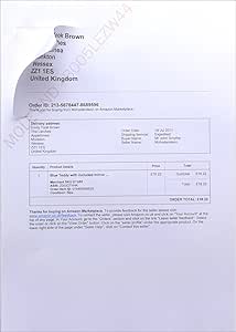 Amazon Despatch Note Invoice Integrated Label Paper - Invoice with Peel ...