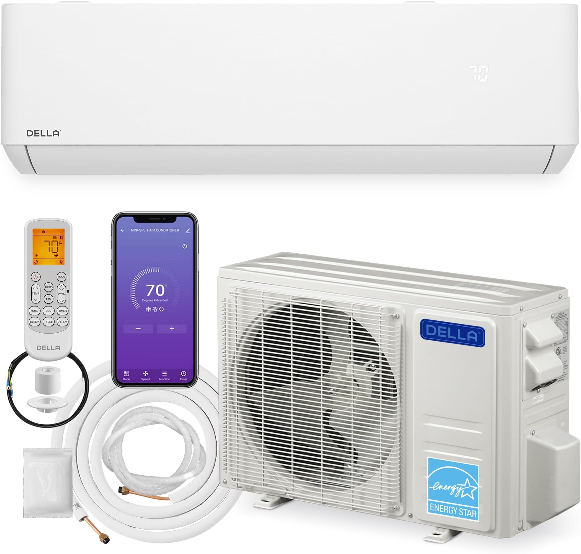 Amazon.com: 12000 Btu Air-Con Ductless Mini Split Air Conditioner Heat ...