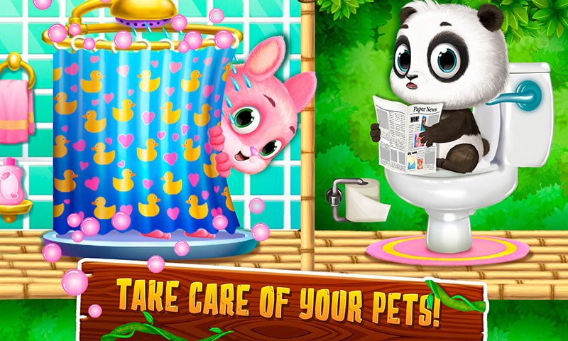 Panda Lu Treehouse - Cute Pet Care & Building Fun for Kids - App on ...