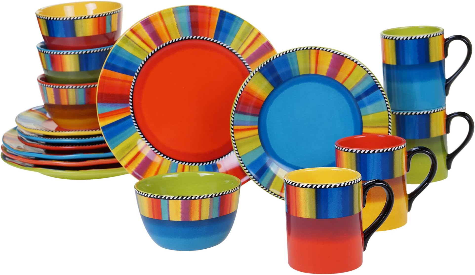 Amazon.com | Certified International Harvest Morning 16 pc Dinnerware ...
