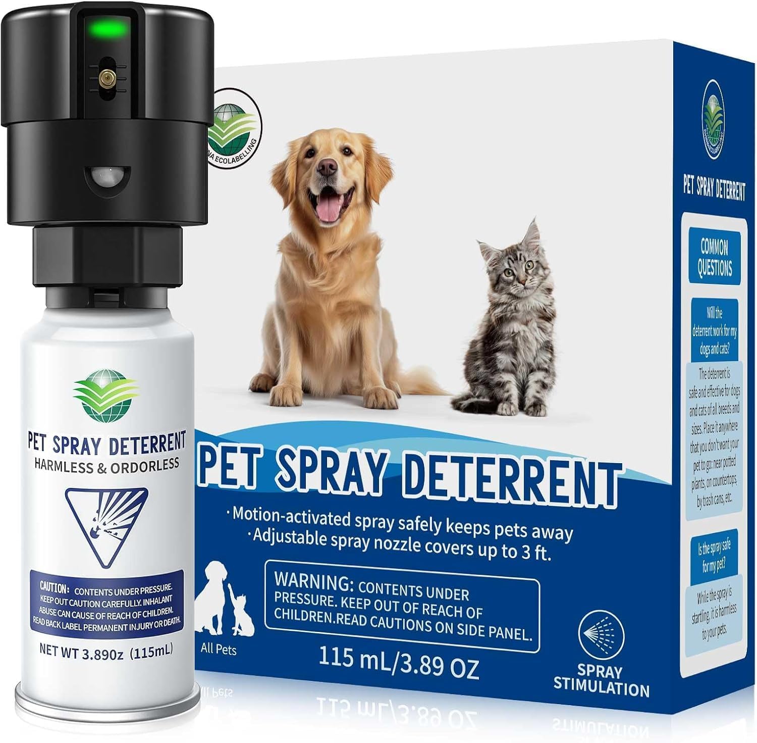 Amazon.com : QSKUDP Cat Spray Pet System Dog Motion Activated Dog ...