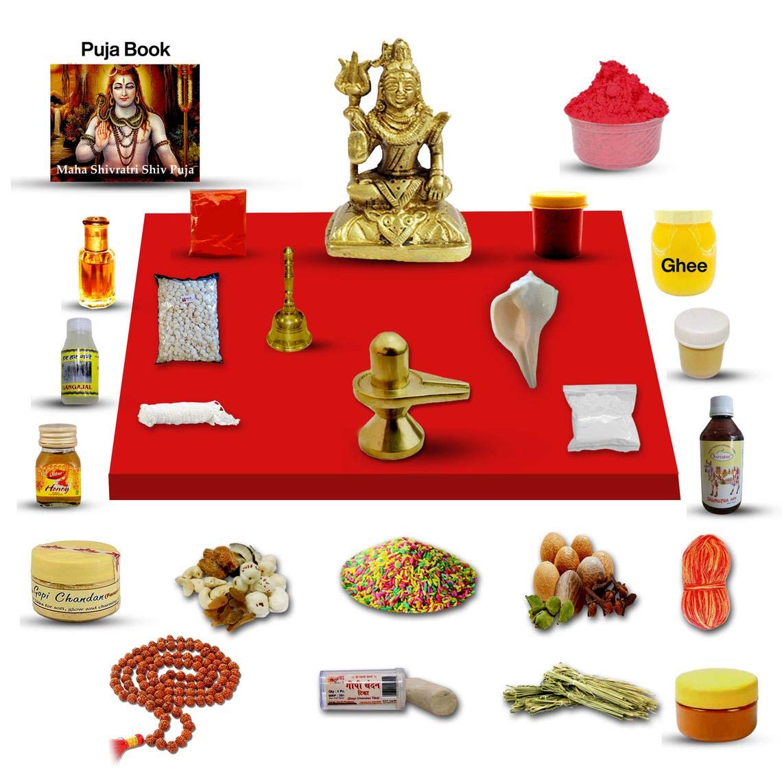 Lord Shiva Puja Kit Shivji Poojan Samagri For Pooja Hindu | Desertcart ...