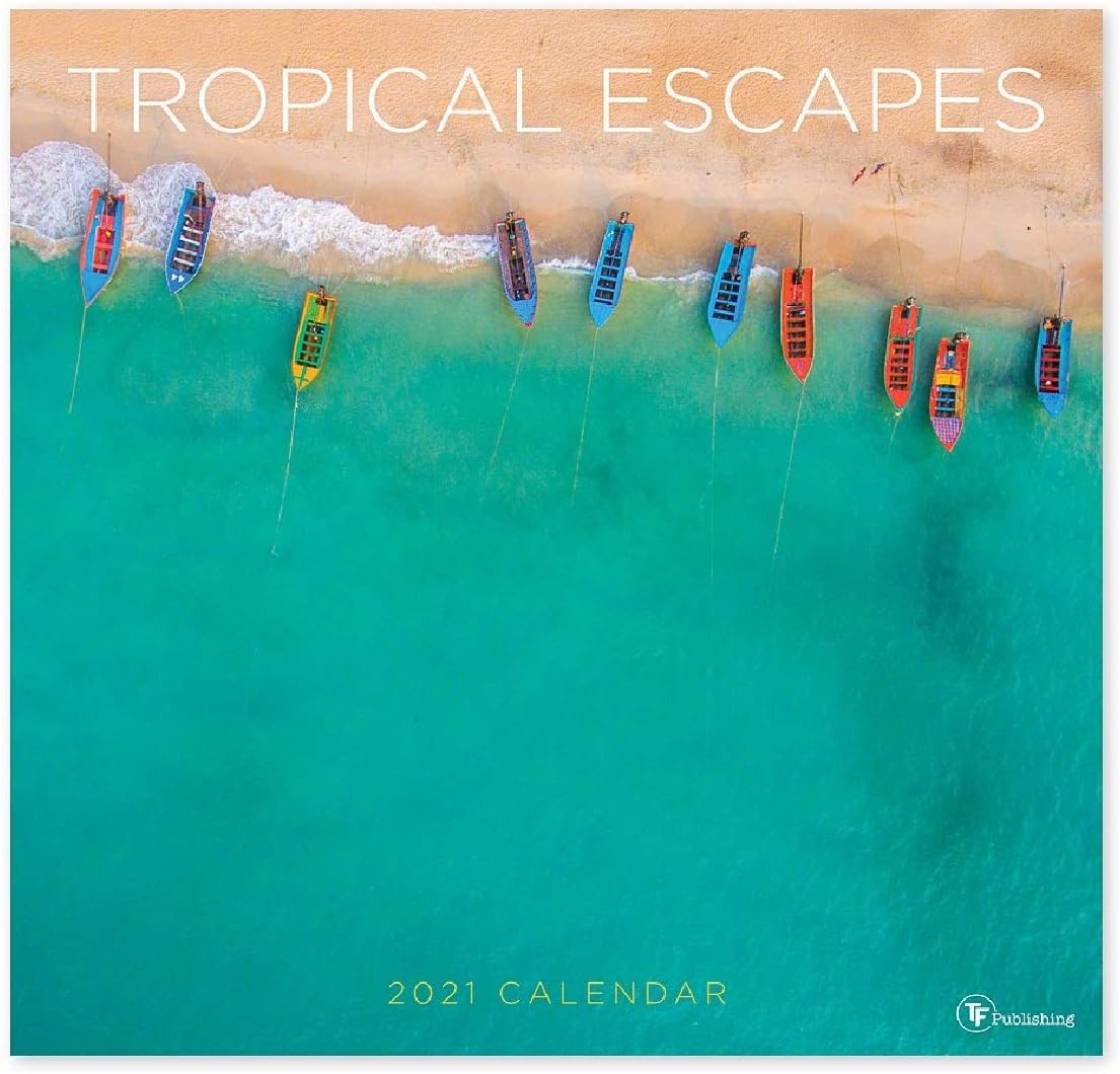 Amazon.com : Tropical Escapes 2021 Calendar : Office Products