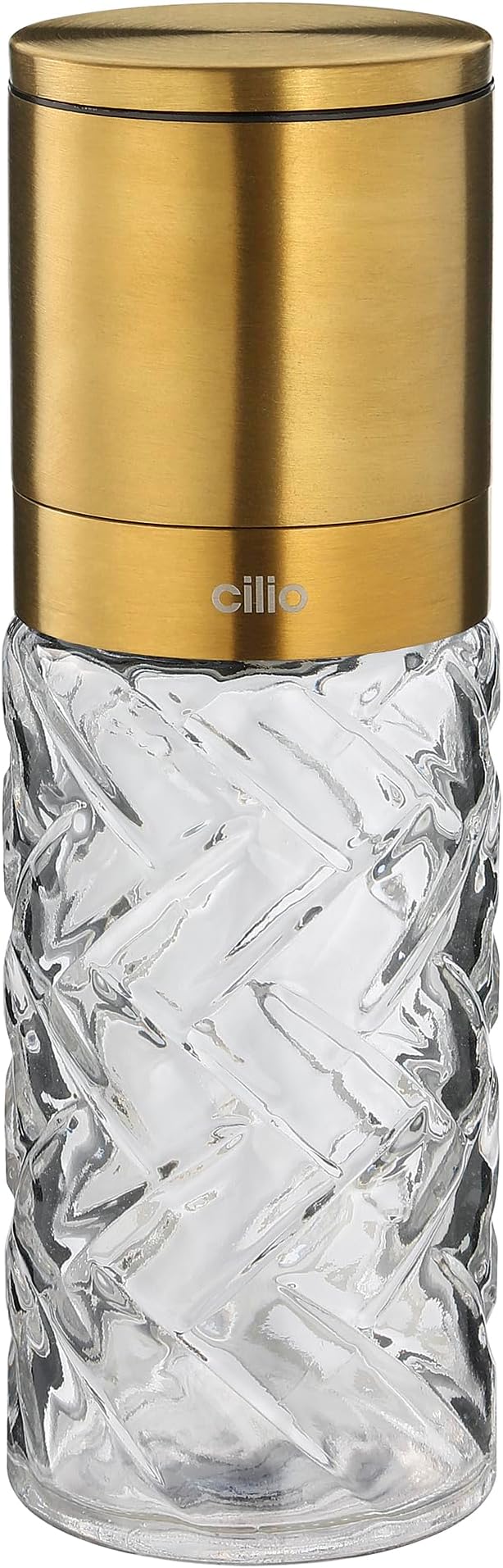 Amazon.com: Cilio Cristallo Glass/Stainless Steel Salt or Pepper Mill ...