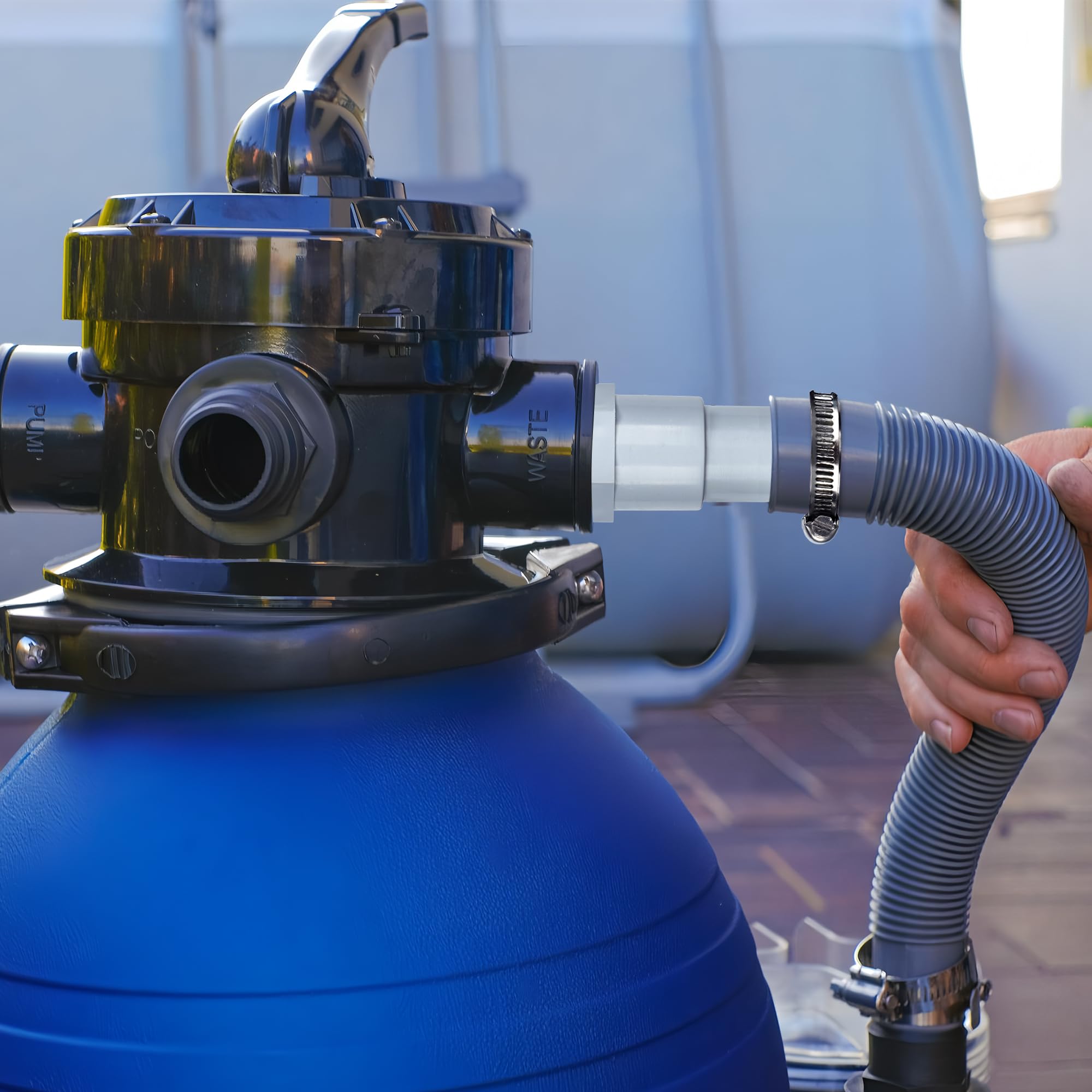 Snapklik.com : 4 Pack Universal Combo Pool Hose Adapter 1-1/4" Or 1-1/2 ...