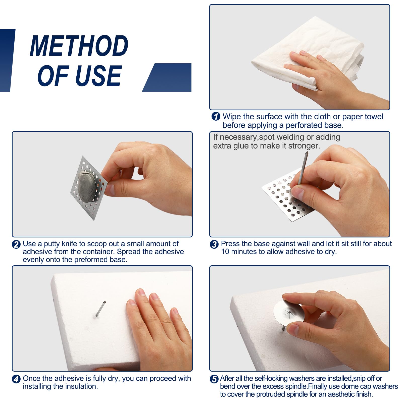 PATIKIL 100pcs Insulation Pins 2.5 Inch, Perforated Insulation Pins ...