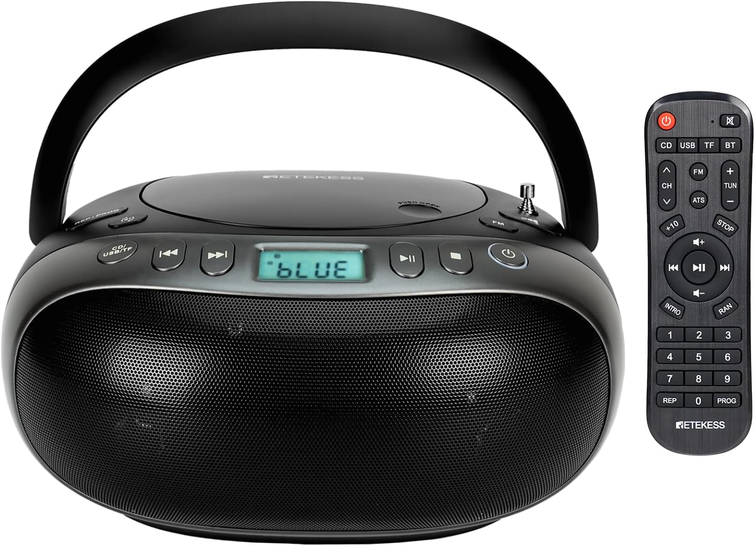 Amazon.com: Retekess TR634 Boombox CD Player,CD Player for Home,Remote ...