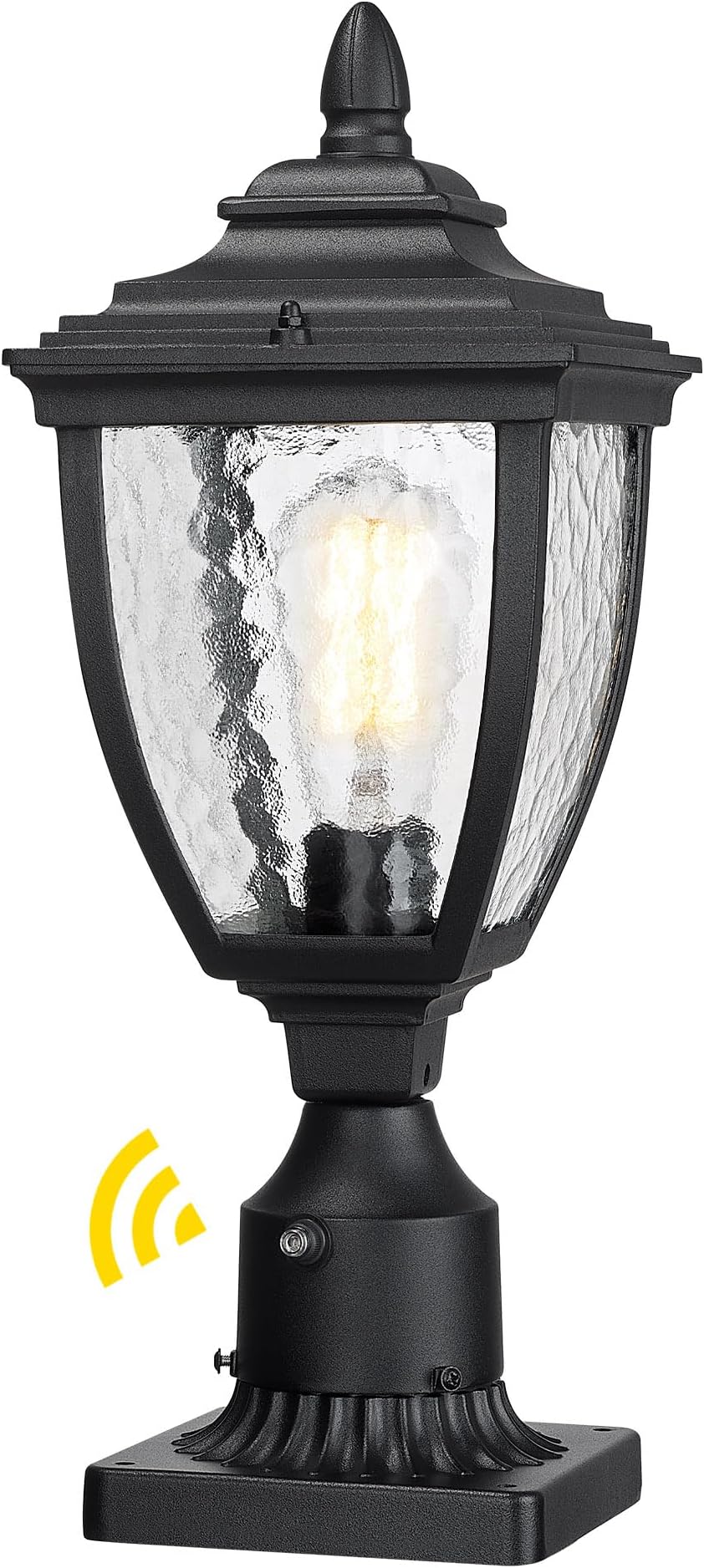 Darkaway Outdoor Post Light Base Mount, Post Light Adapter 3'' Pier ...