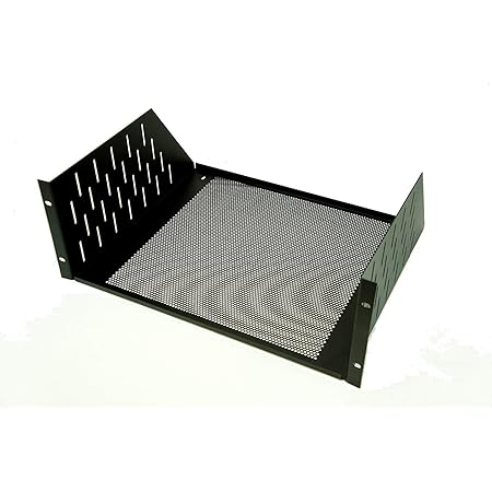 Amazon.com: Penn Elcom R1194/4UVK Vented Rack Shelf 4U Steel, Black ...
