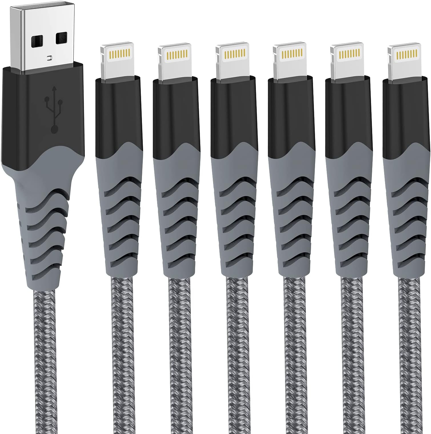 Arshcea 6 Pack iPhone Charger Cable 1M for Apple Charger, MFi Certified ...
