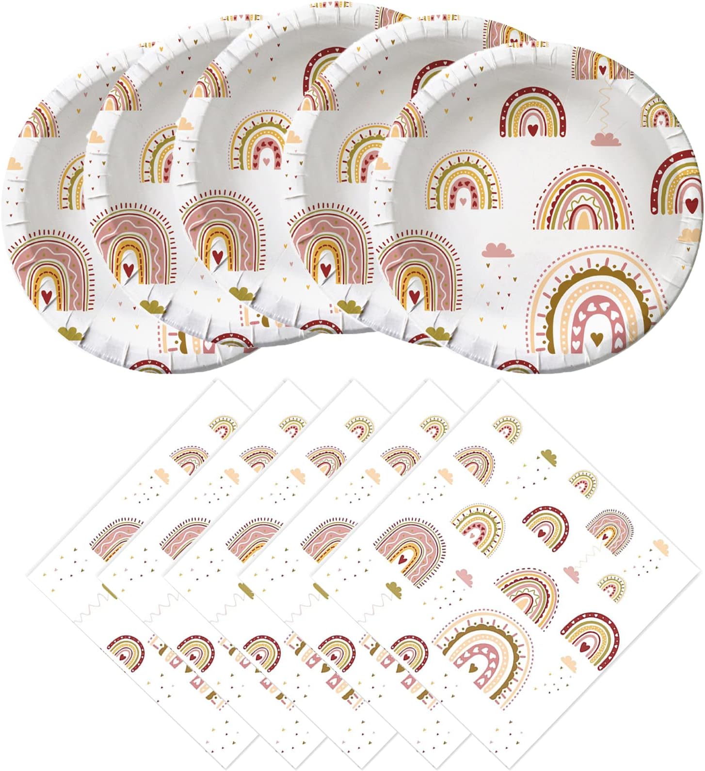 Amazon.com: Wekayli Boho Rainbow Birthday Decorations for Kids Rainbow ...