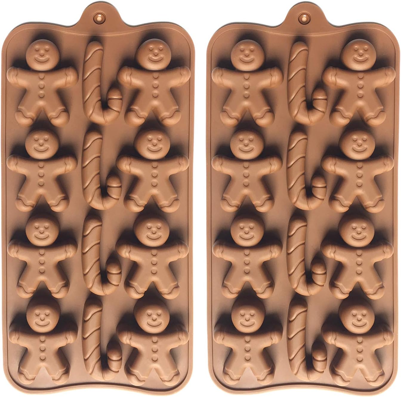 Amazon.com: Christmas Silicone Molds - Large 3D Shape Tree, Gingerbread ...