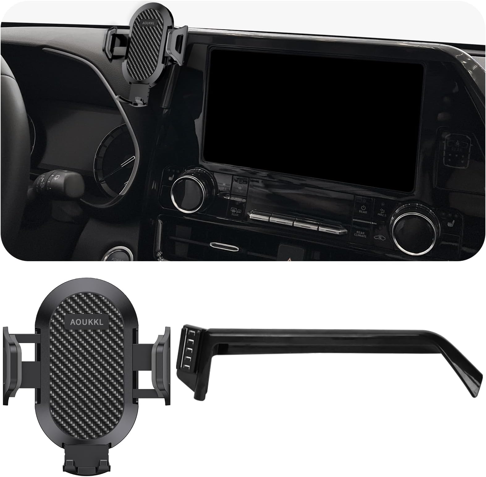 Amazon.com: peleus Car Phone Holder for 2020-2025 Toyota Highlander L ...