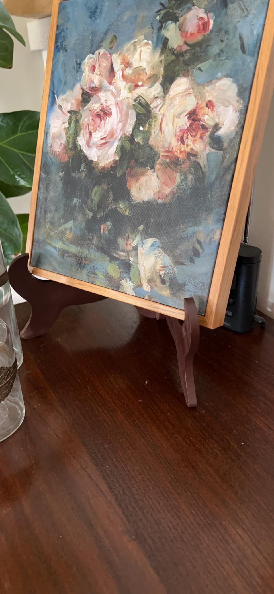 2 PCS Wooden Plate Stands, Wooden Decorative Plate Stand, Wooden ...