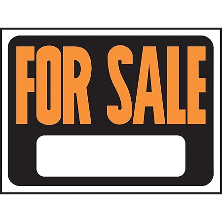 Amazon.com : Plastic"for Sale" Sign Board (Size: 9" x 12", 2 Lines ...