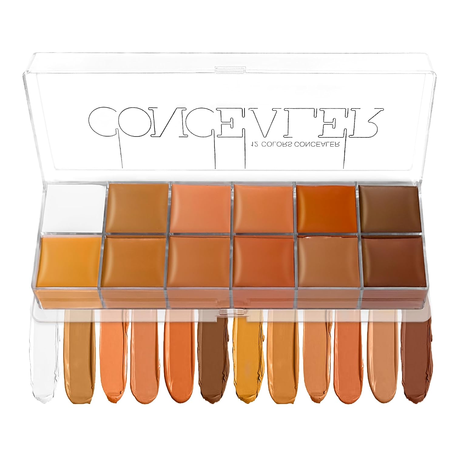 Amazon.com : PASNOWFU 12 Colors Cream Contour Palette, Correcting ...