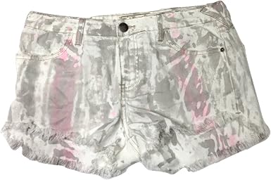 FREE PEOPLE Icing Wash Shorts Cut Off Women 29 White Grey Pink at ...