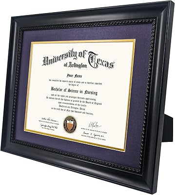 Diploma Certificate Frame 8.5x11 with Mat, Certificate Frame11x14 ...