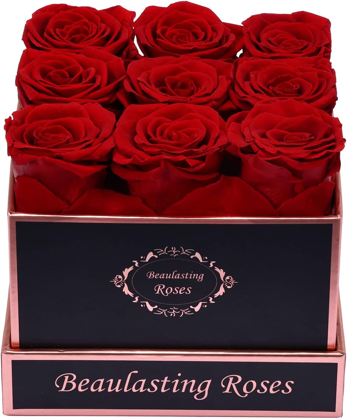 Beaulasting Roses Rosas preservadas en una caja rosas de eternidad ...