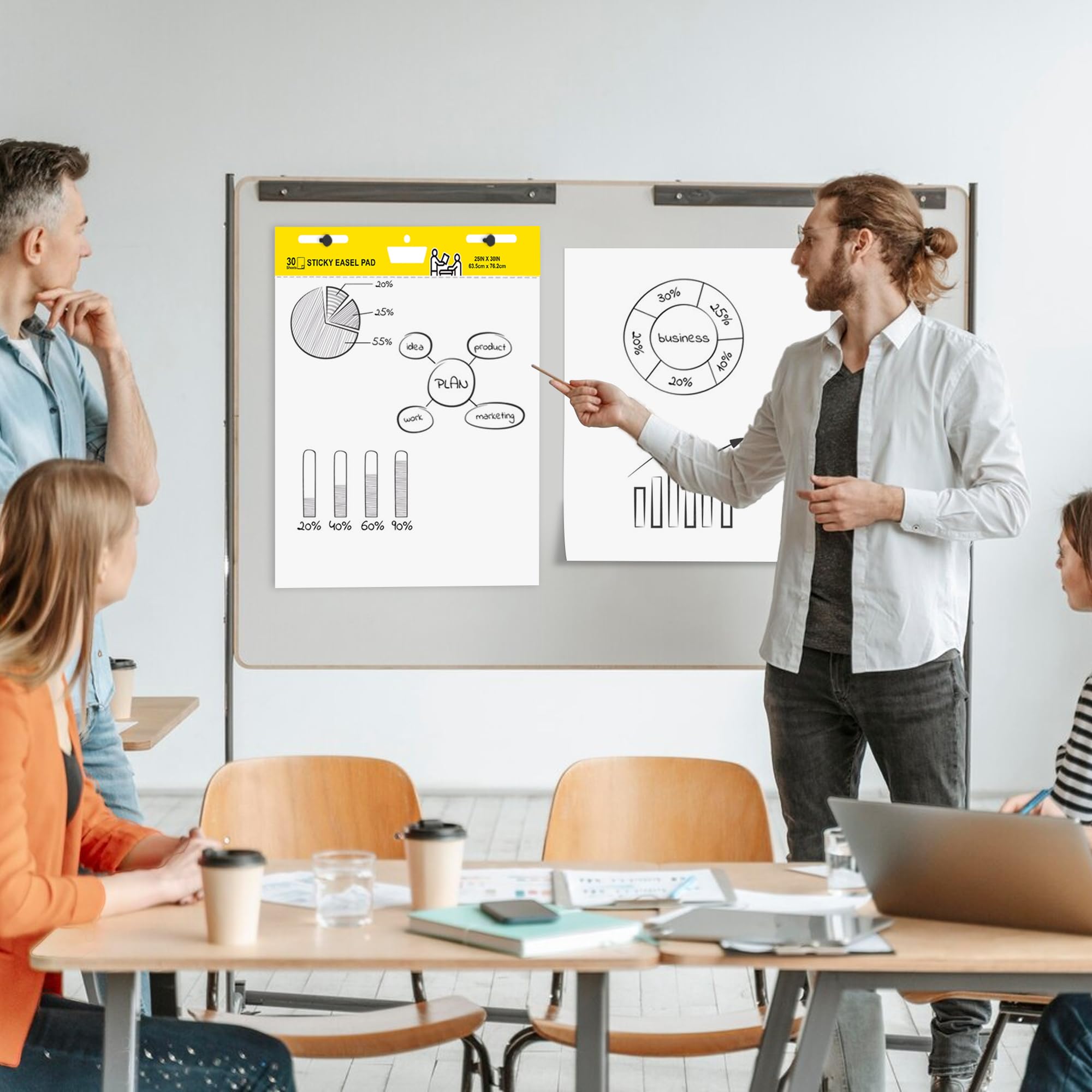 Snapklik.com : Post-it Super Sticky Easel Pad,25 In X 30 In Self Stick ...