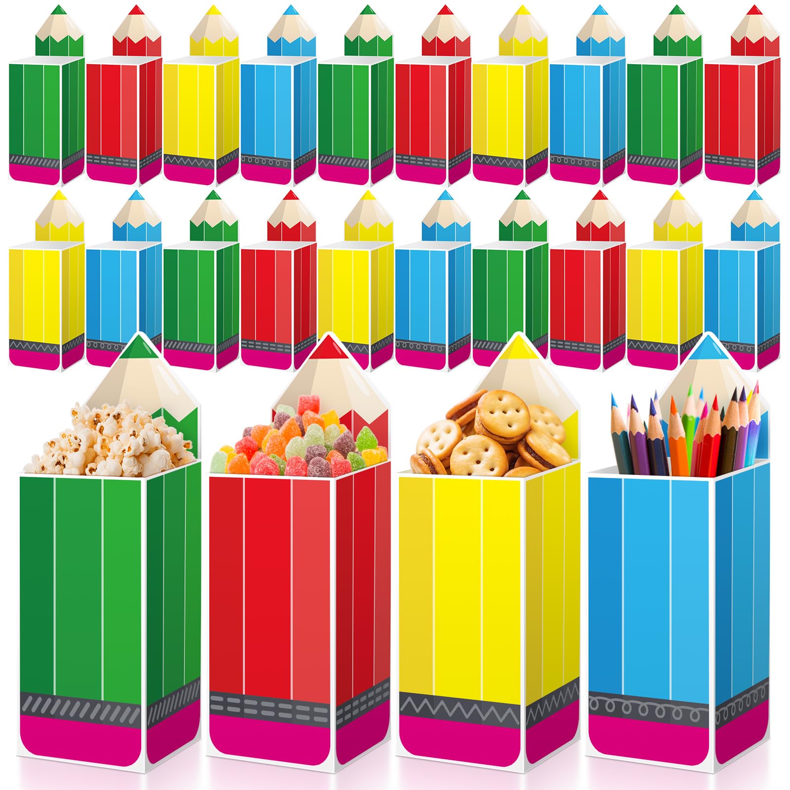 Amazon.com: Cinrobiye 24 Pcs Back to School Party Favors Candy Boxes ...