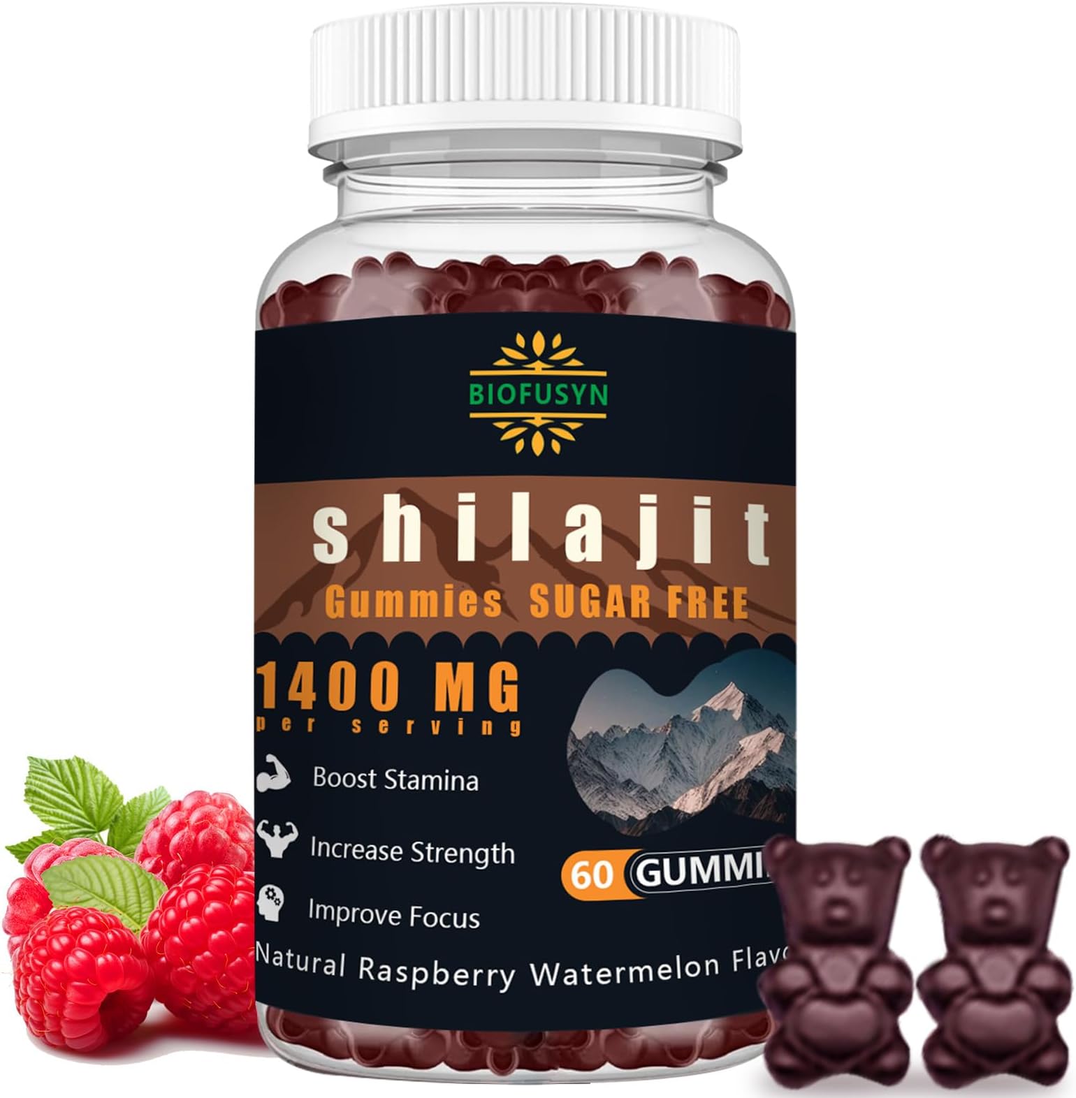 Amazon.com: Shilajit Gummies for Men & Women - 1400mg, Pure Himalayan ...