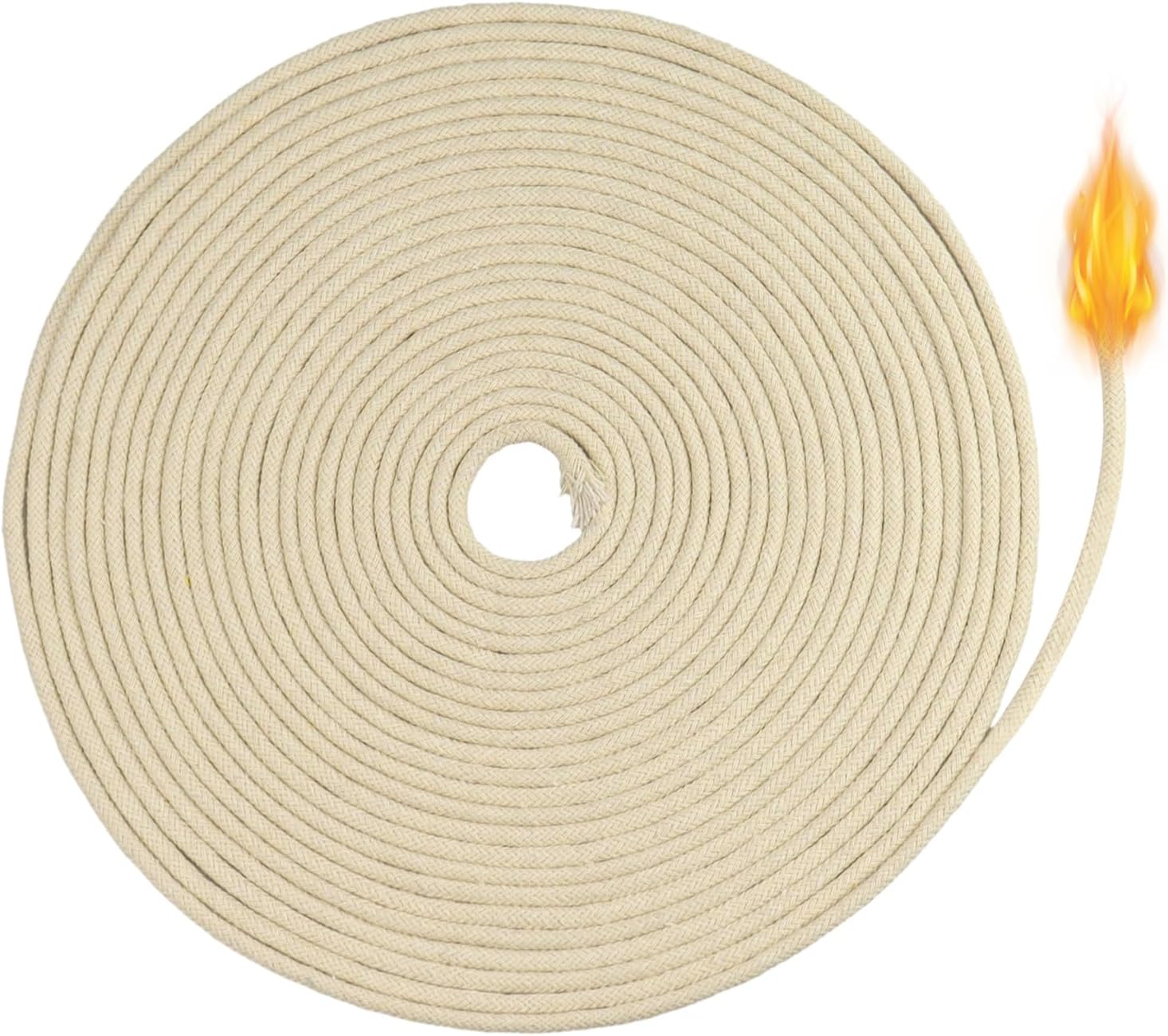 Amazon.com: Oil Lamp Mate 50 Feet Roll 1/4" Round Cotton Oil Lamp Wicks ...