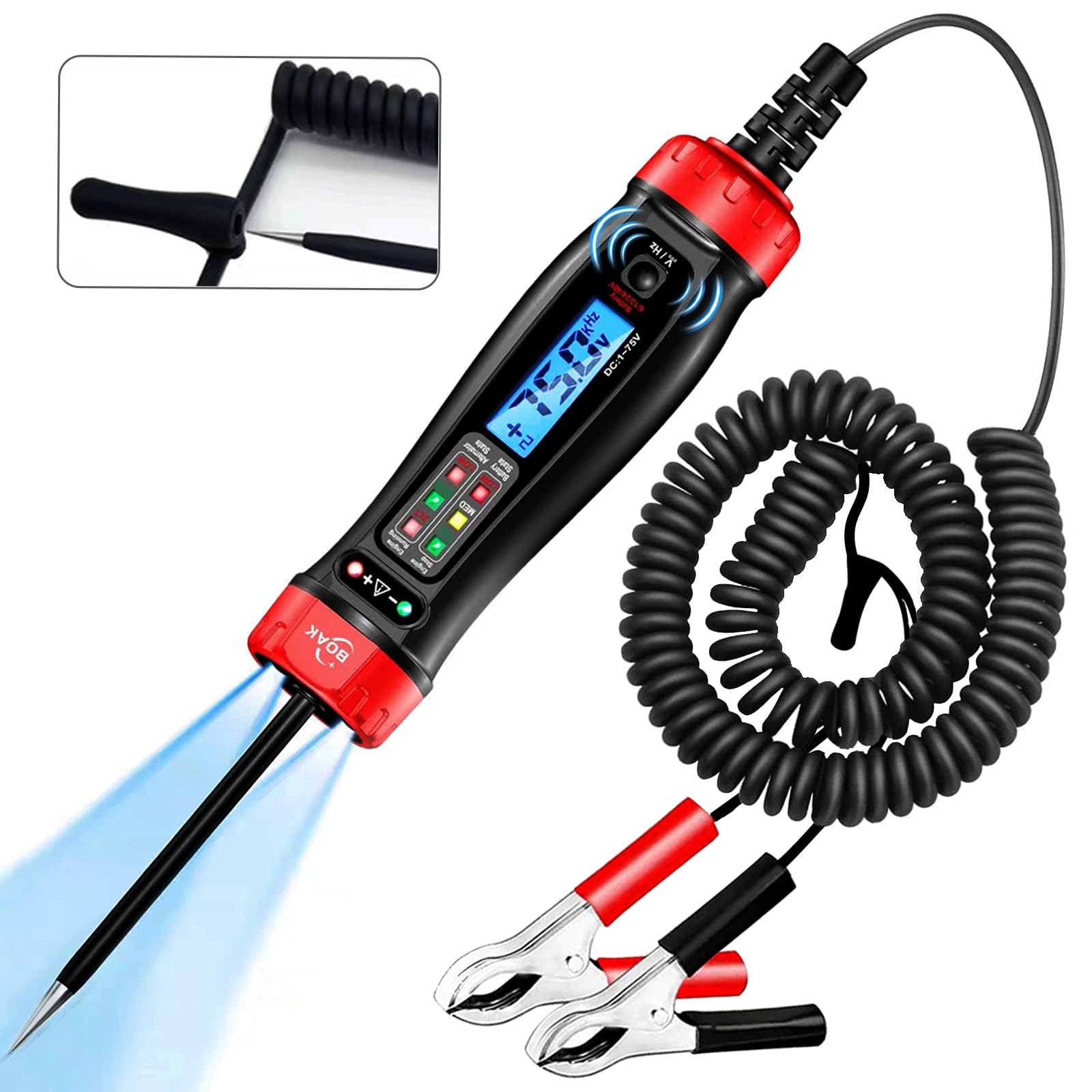 Amazon.com: BOAK Upgrade Multi-Function Automotive Test Light,1-75V DC ...