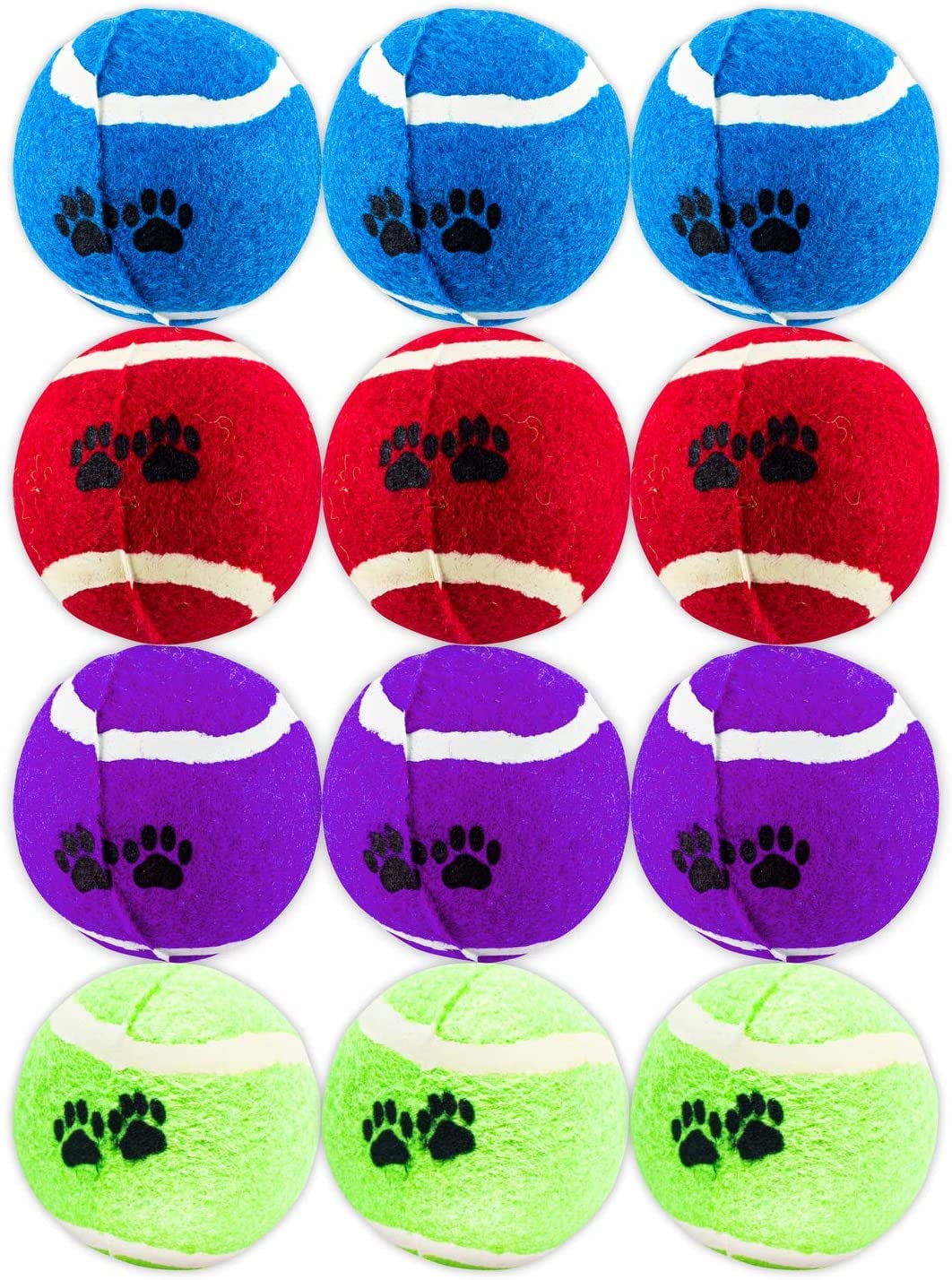 Fetch Balls Dog Teeth 6 Pieces Dog Tennis Balls Fetch Ball Thrower