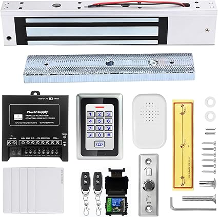 Amazon.com: Access Control System 600lb Electric Magnetic Door Lock Kit ...