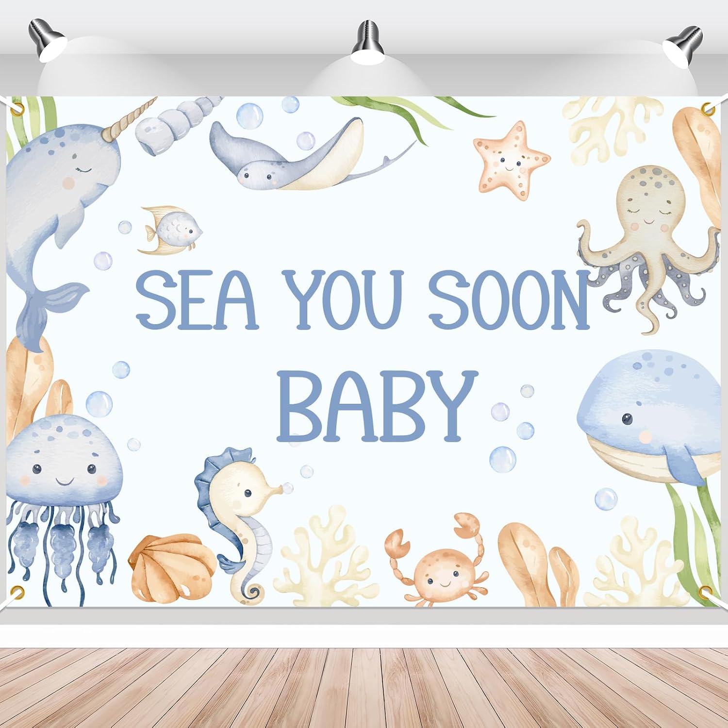 Amazon.com : Sea You Soon Baby Baby Shower Decorations - Under the Sea ...