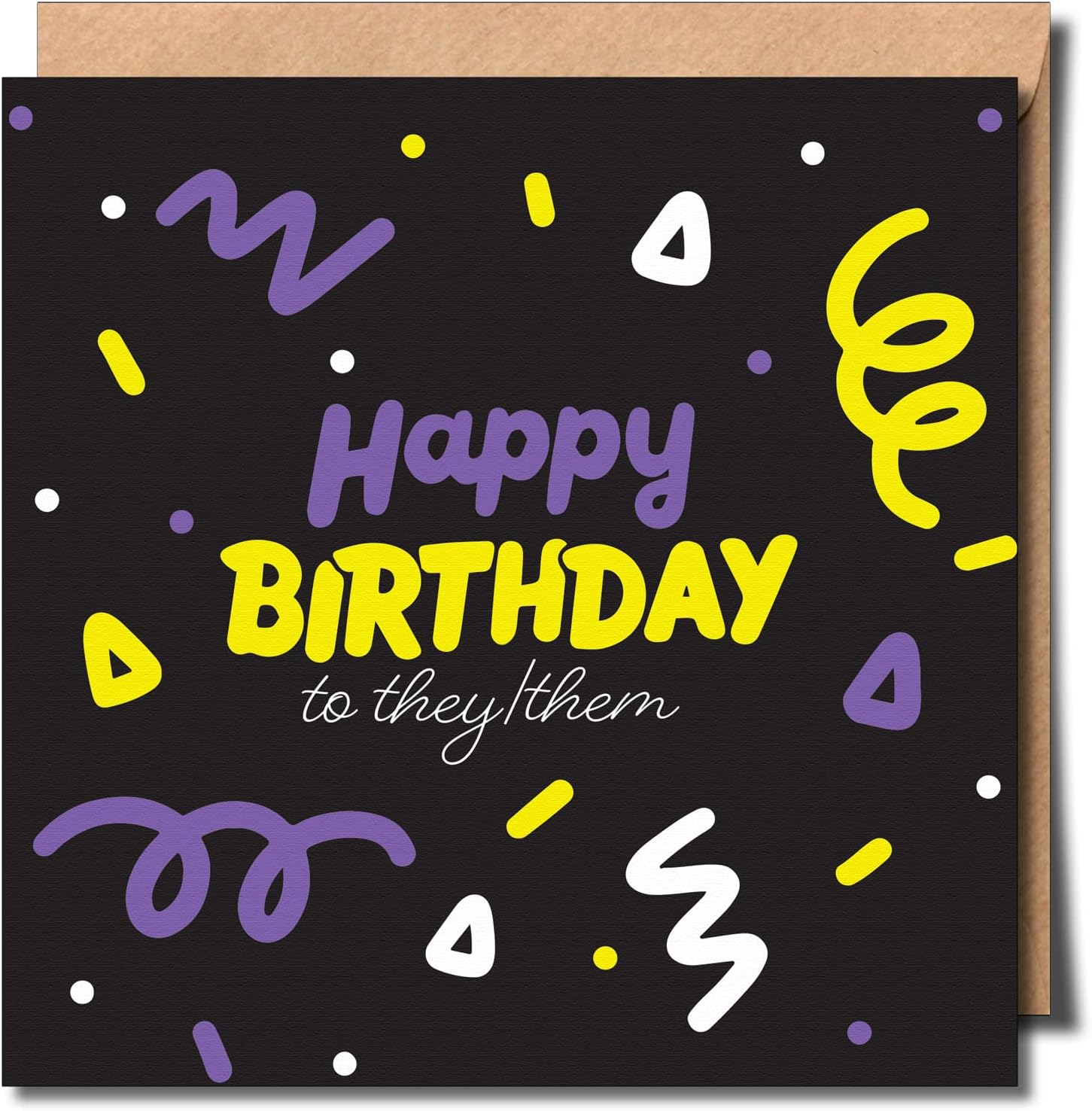 Happy Birthday to they/them non binary greeting card - Non Binary ...
