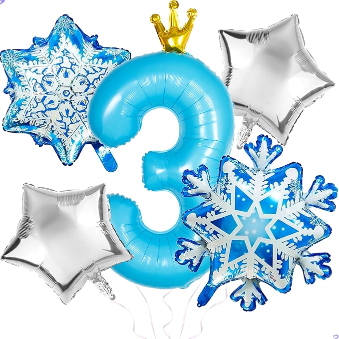 Amazon.com: Frozen 3rd Birthday Party Decorations Balloon, 40" Elsa 3 ...