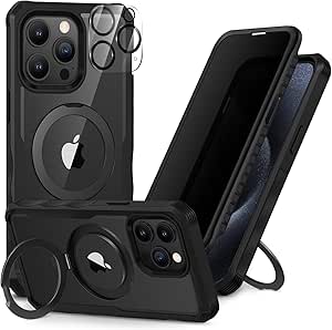 Amazon.com: CENHUFO for iPhone 15 Pro Case, Privacy Phone Case [Compatible with Magsafe] Built ...