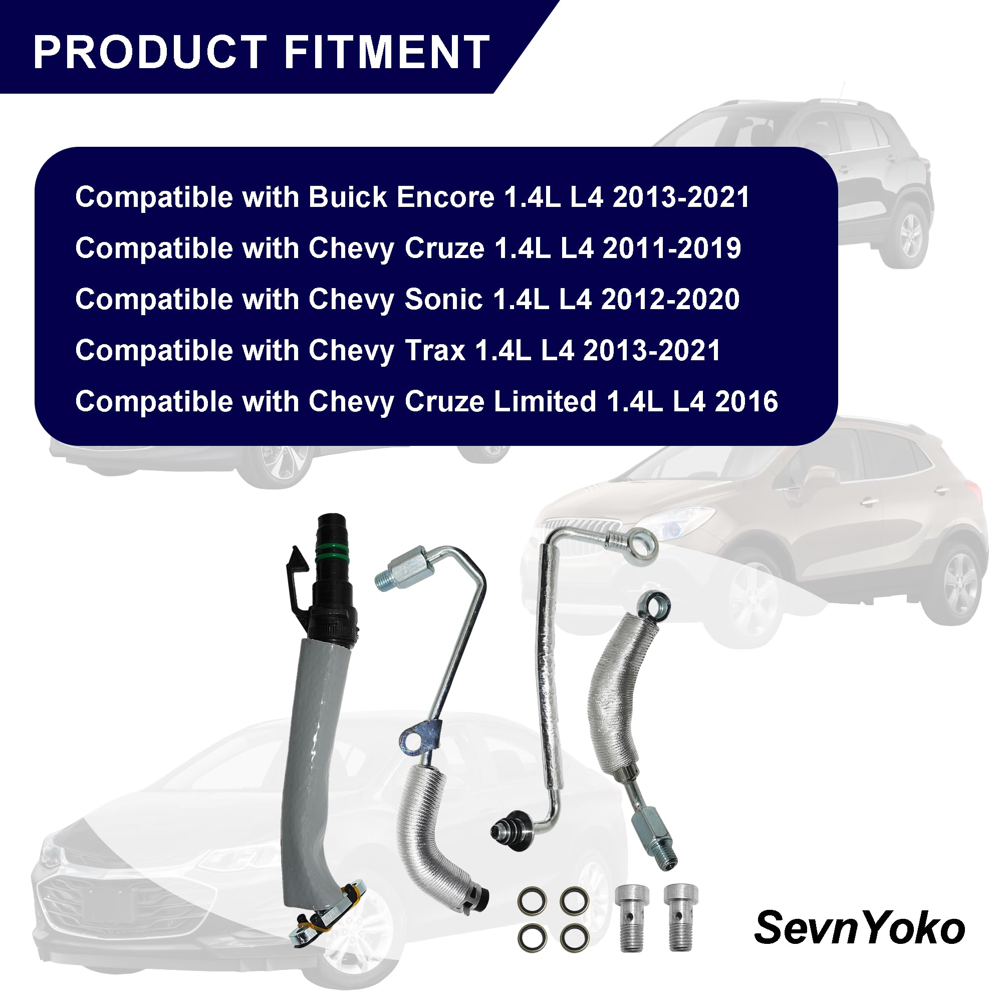 Oil Line Kit Lrichy Turbo Oil Feed Return Line Kit Lrichy Turbo Oil ...
