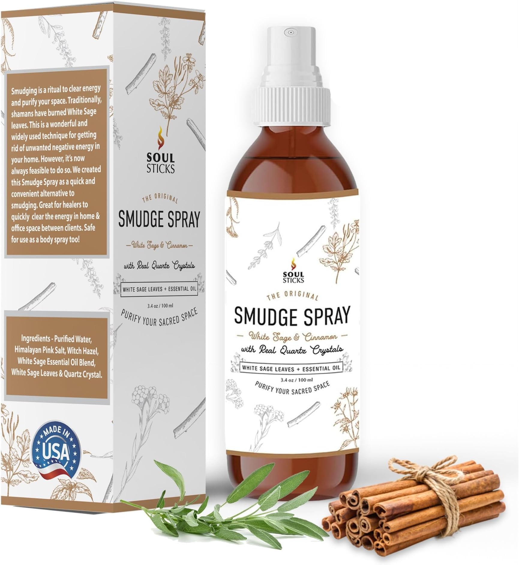 Amazon.com: Jami Tree of Life Kit 1 Sage Spray for Cleansing Negative ...