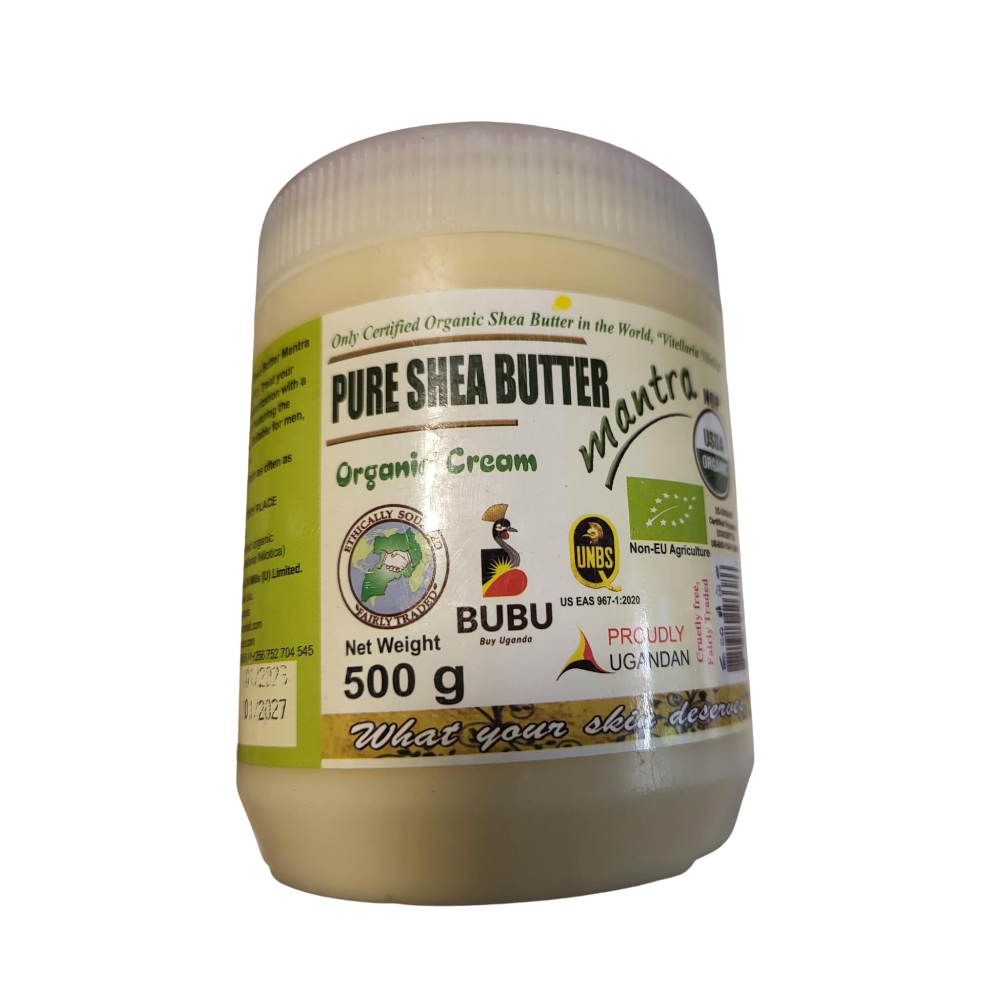 Nilotica East African Organic Shea Butter Cream 500g : Amazon.ca ...