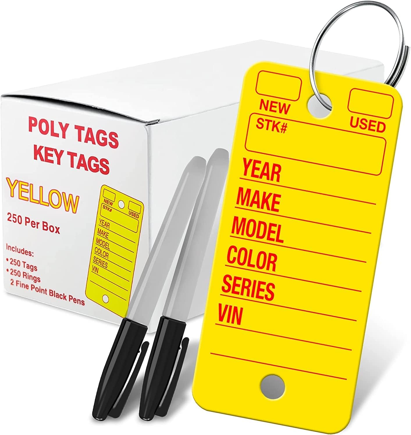 Amazon.com : Versa-Tags Genuine Key Tags - Half-Pack - 125 Key Tags ...