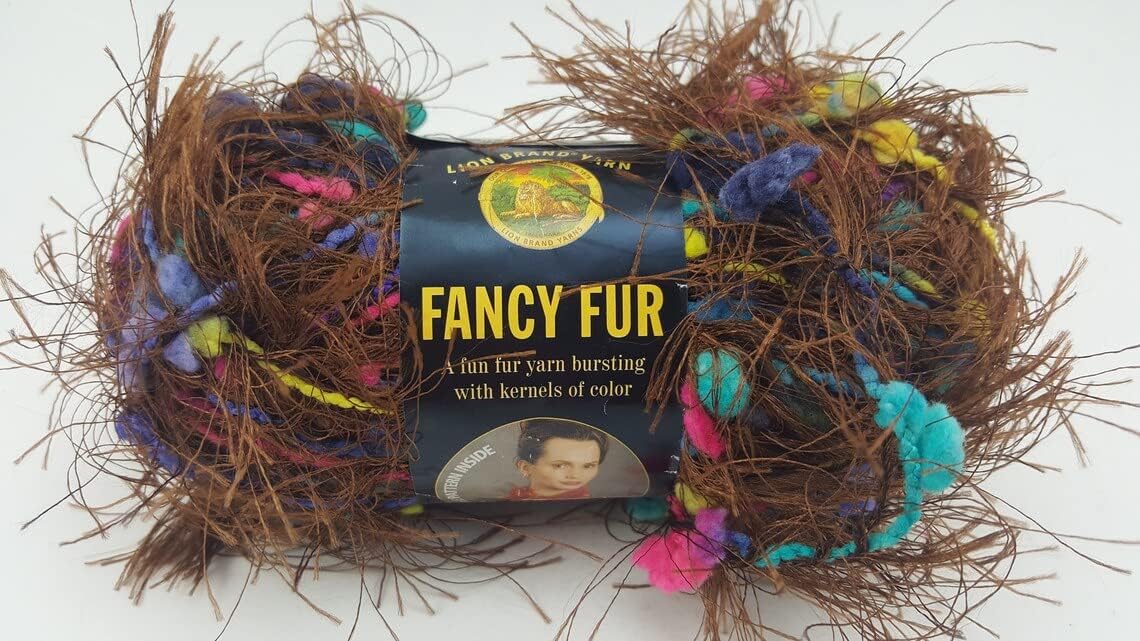 Amazon.com: Lion Brand Fancy Fur Yarn-Chocolate Sprinkles