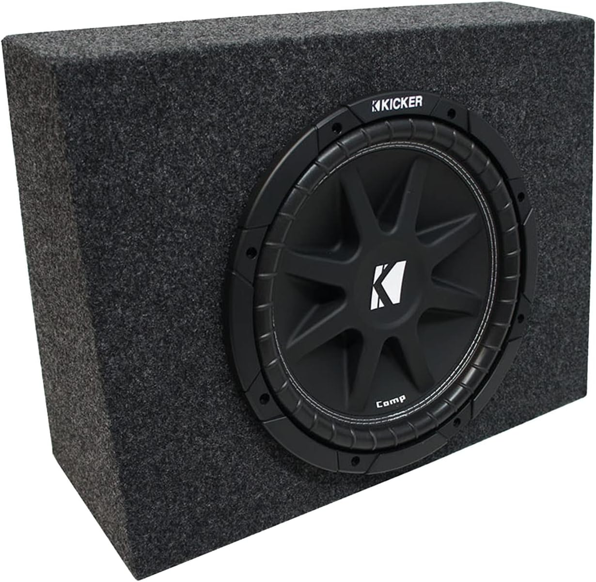 Amazon.com: KICKER 43TC104 Comp 10-inch Subwoofer in Thin Profile ...