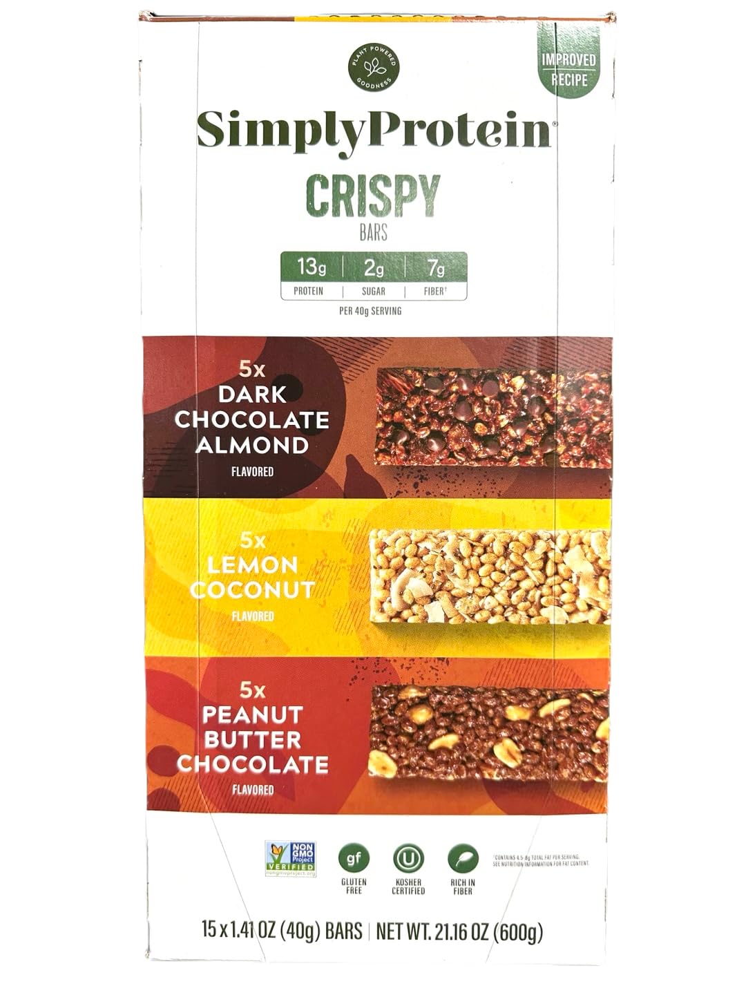 Amazon.com: Generic Protein Crispy Bars Variety Pack, 1.41oz bars (15 ...