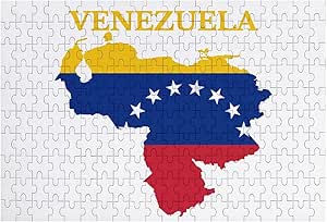 Amazon.com: Venezuela Map Flag Puzzles Board Wooden Jigsaw for Adults ...