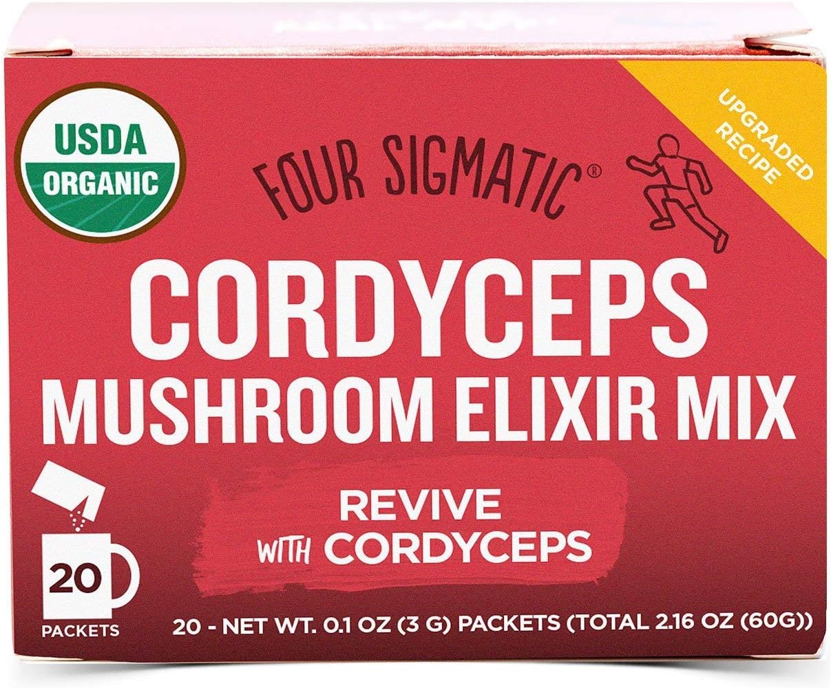 Amazon.com : Four Sigmatic Mushroom Coffee Mix Pack of 2 - Lion's Mane and Chaga & Cordyceps and ...