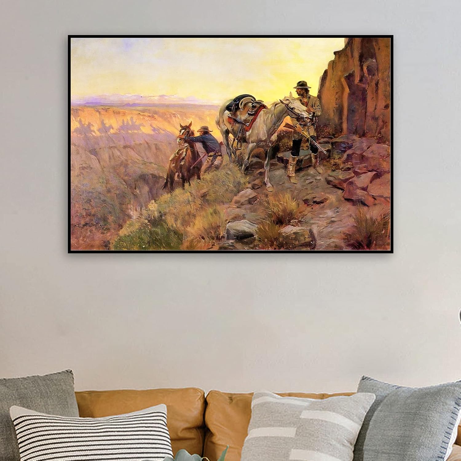 Amazon.com: ZZPT Charles Marion Russell Prints - When Shadows Hint ...