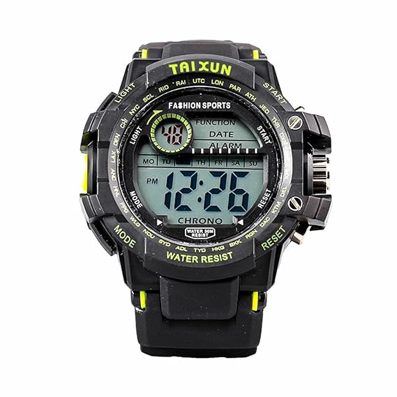 TAIXUN Unisex Fashional Military Water Resistant Electric Wrist Watch ...
