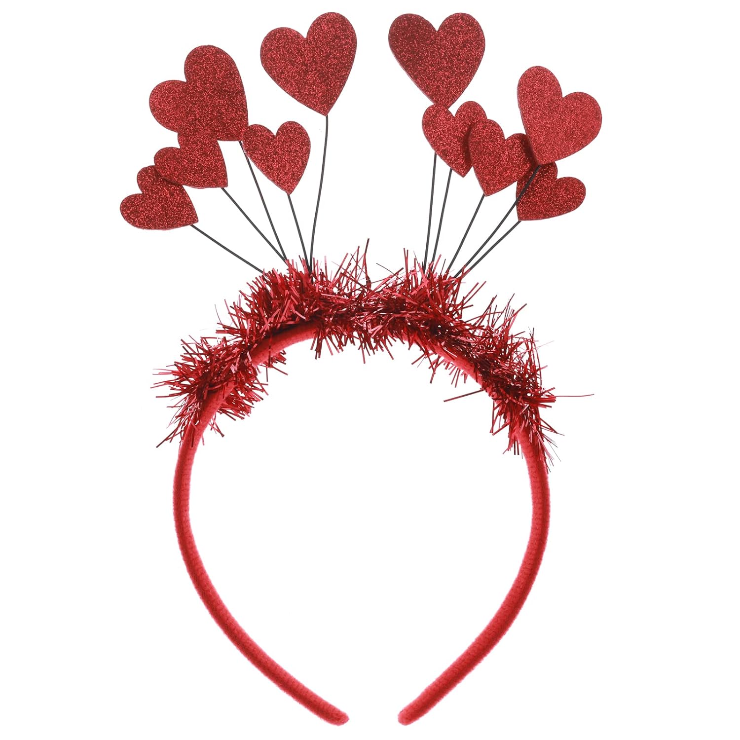 Amazon.com: WLLHYF Sequins Heart Headband Glitter Hair Band Valentine's ...