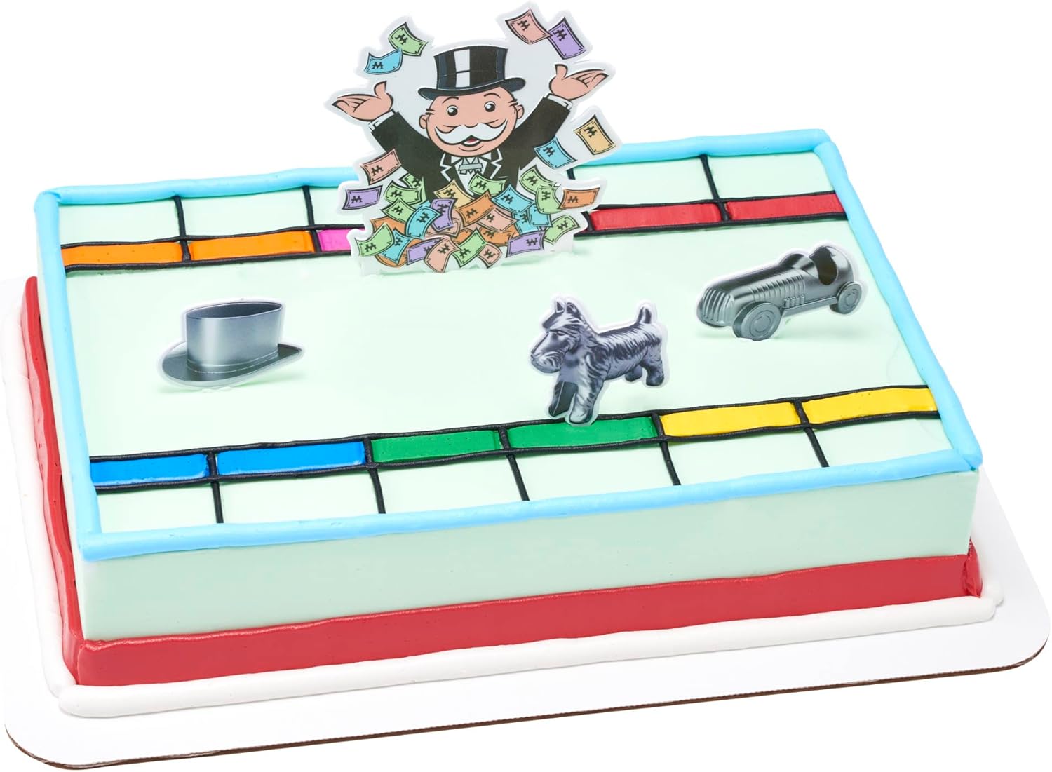 Amazon.com: DecoSet® Hasbro Monopoly Let's Play Cake Decorating Kit, 4 ...