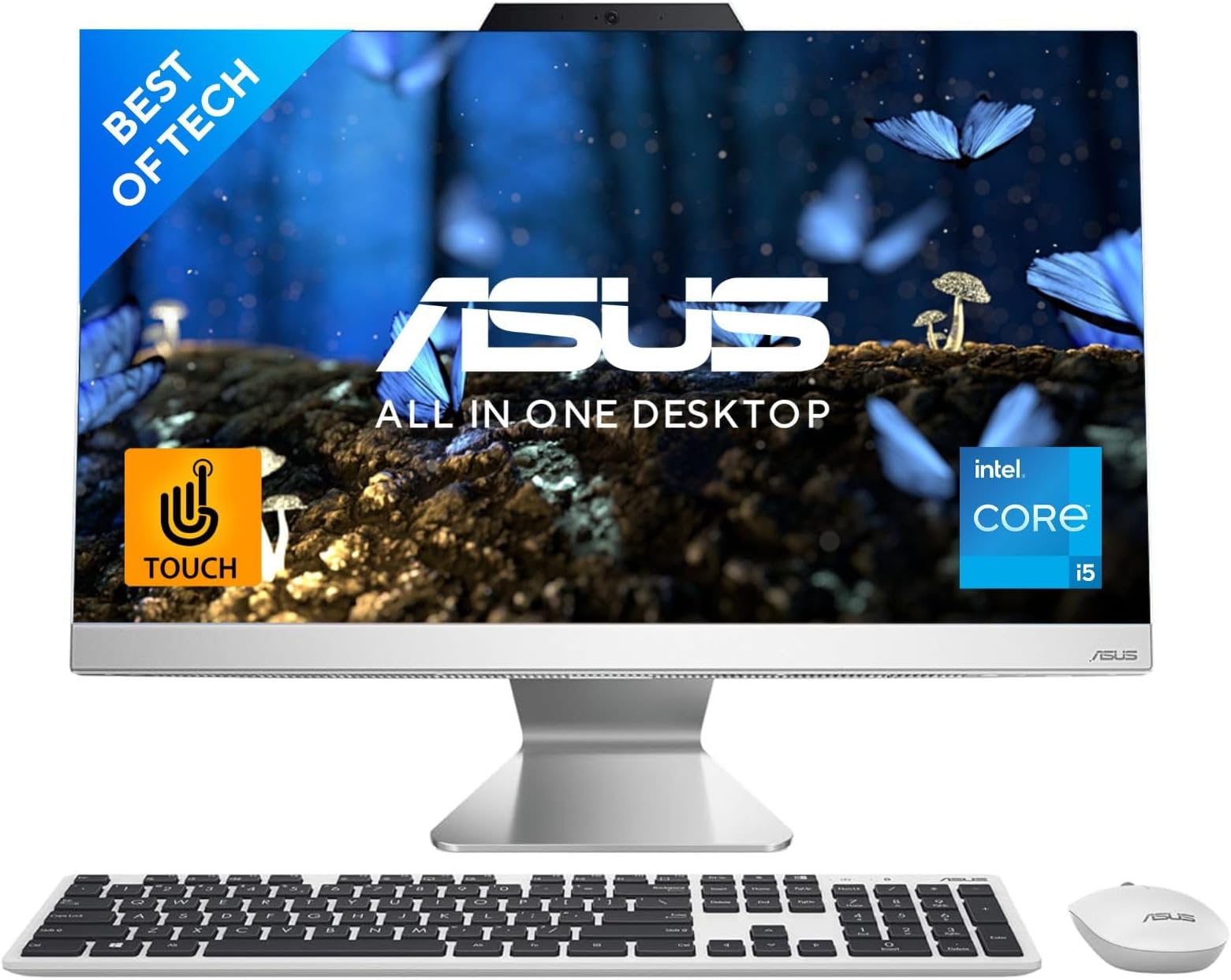 ASUS AiO A3 Series, 23.48" FHD Touch Screen, Intel Core i5-1235U 12th ...