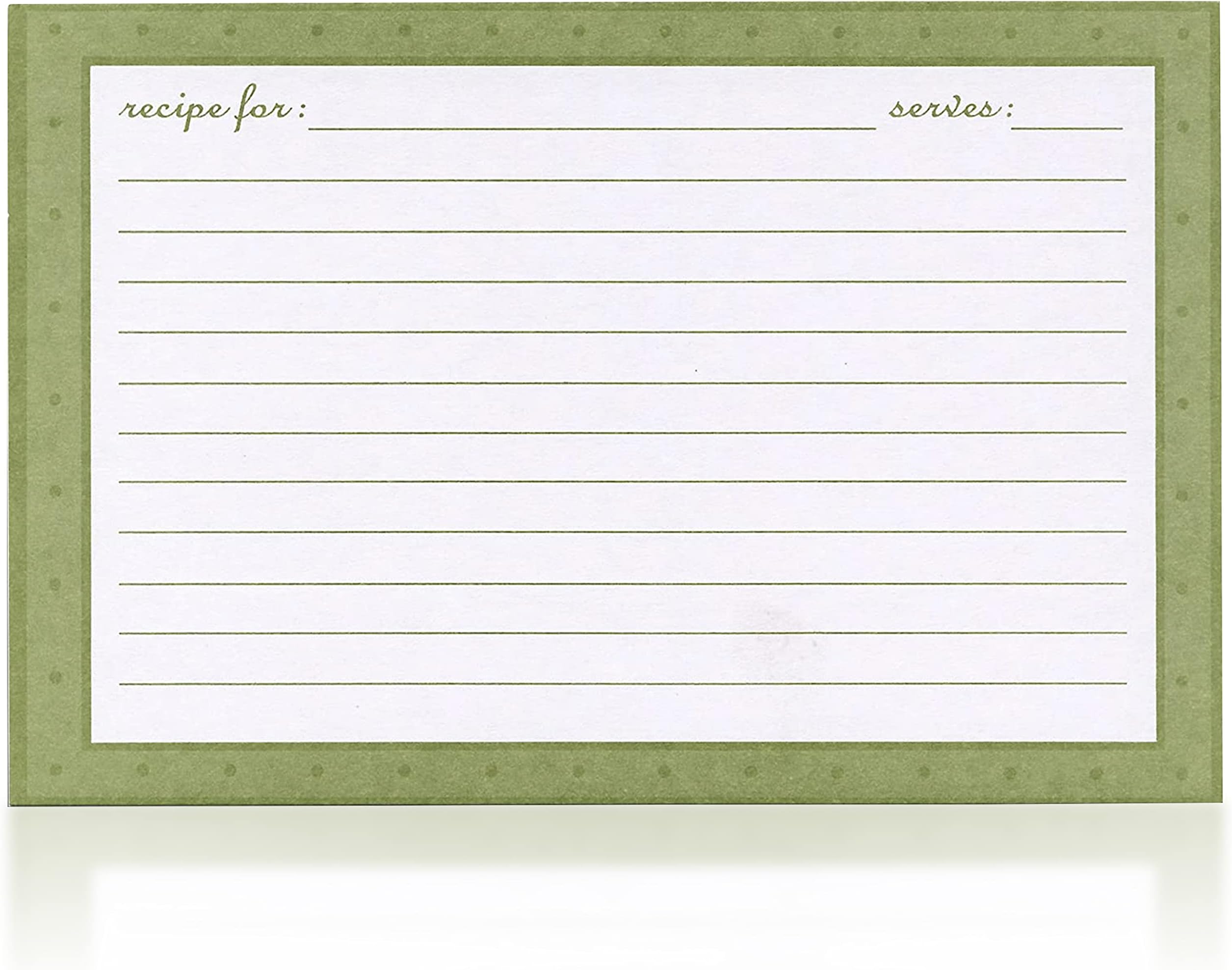 Amazon.com: Brownlow Gifts 4" x 6" Lined Recipe Cards, Cook With Love ...