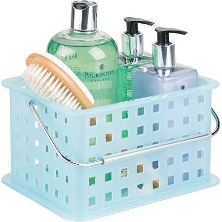 Amazon.com: InterDesign Spa Basket, Small, Water (Light Blue ...